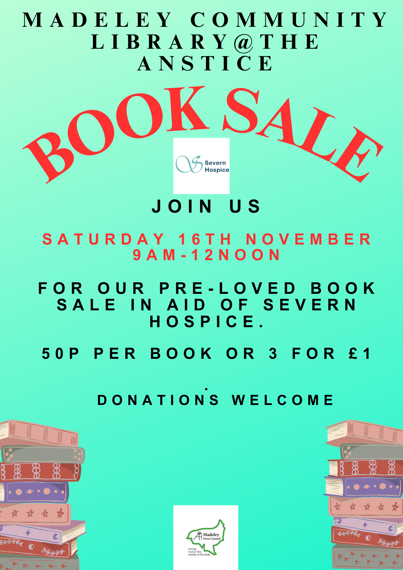 Madeley Community Library Book Sale - Madeley Town Council