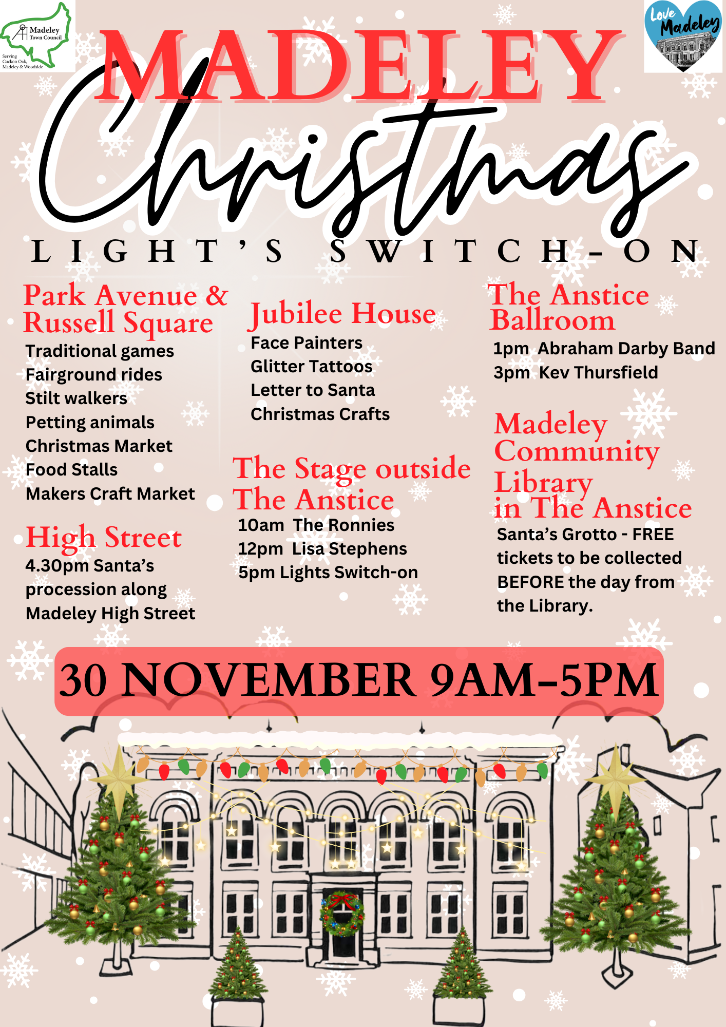Madeley Christmas Light's Switch-on - Madeley Town Council